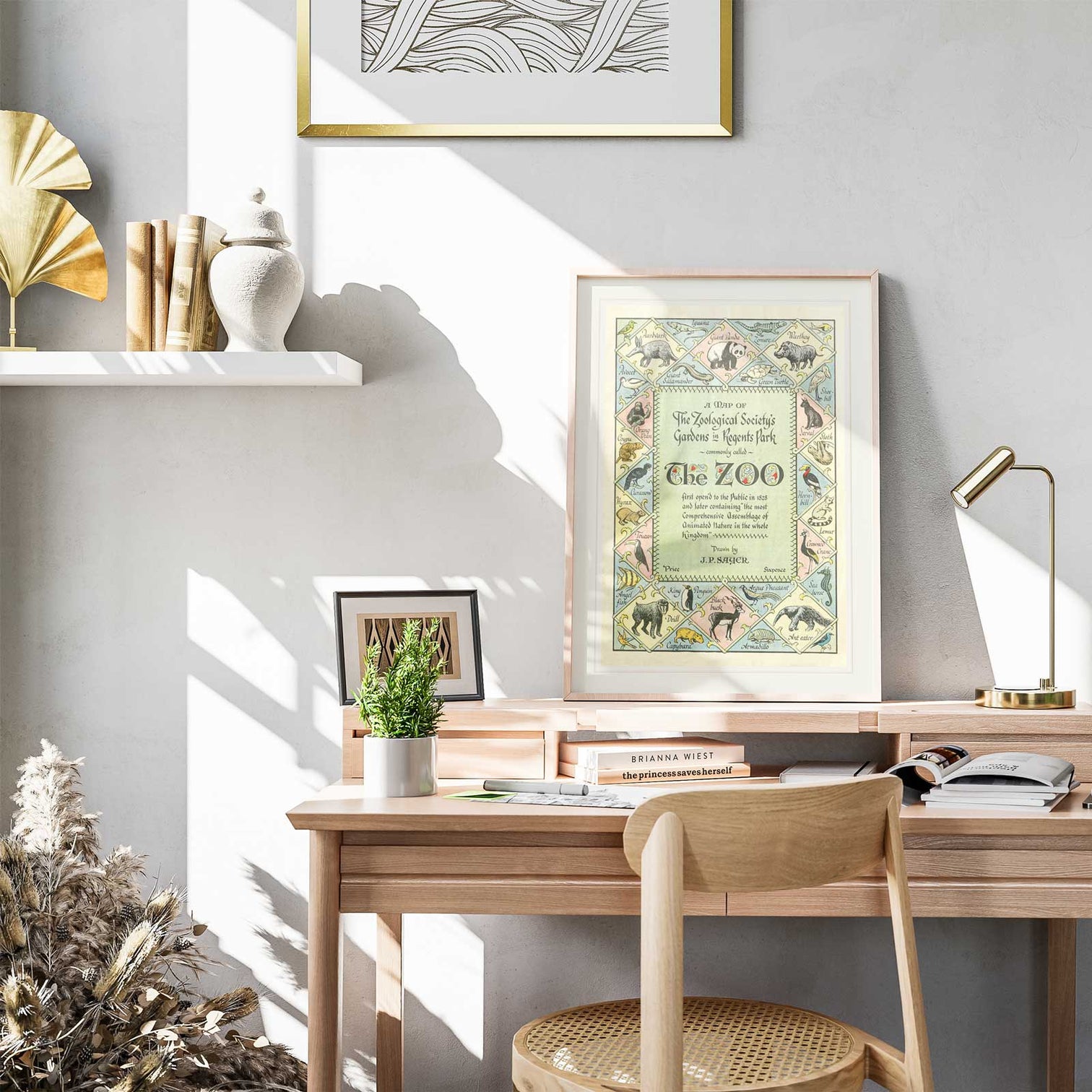 London Zoo Map ZSL Heritage Print | ZSL Shop