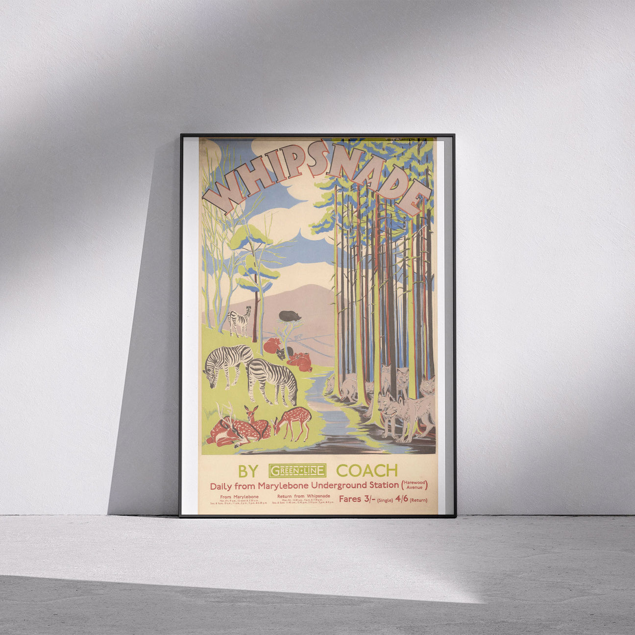 Whipsnade Zoo TFL Print | ZSL Shop